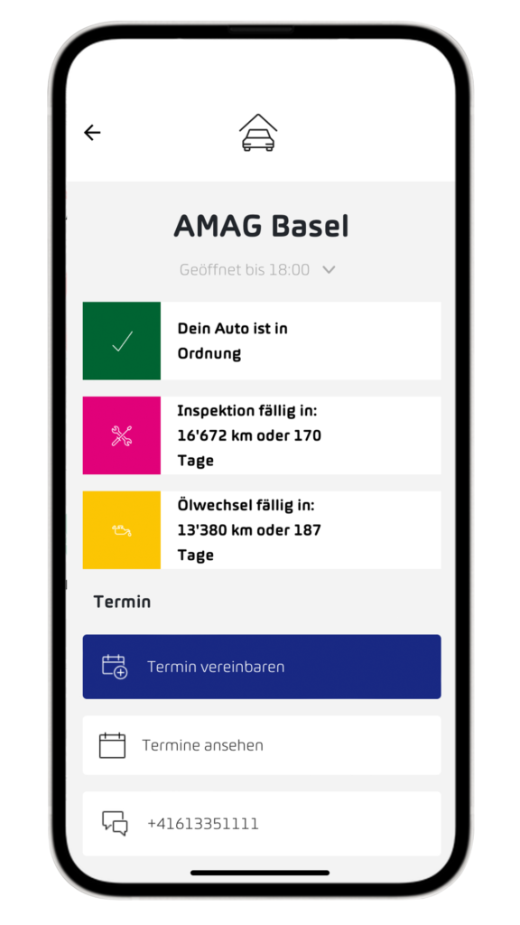 AMAG App und kombinierte Kredit-/Ladekarte – PRESTIGE Business